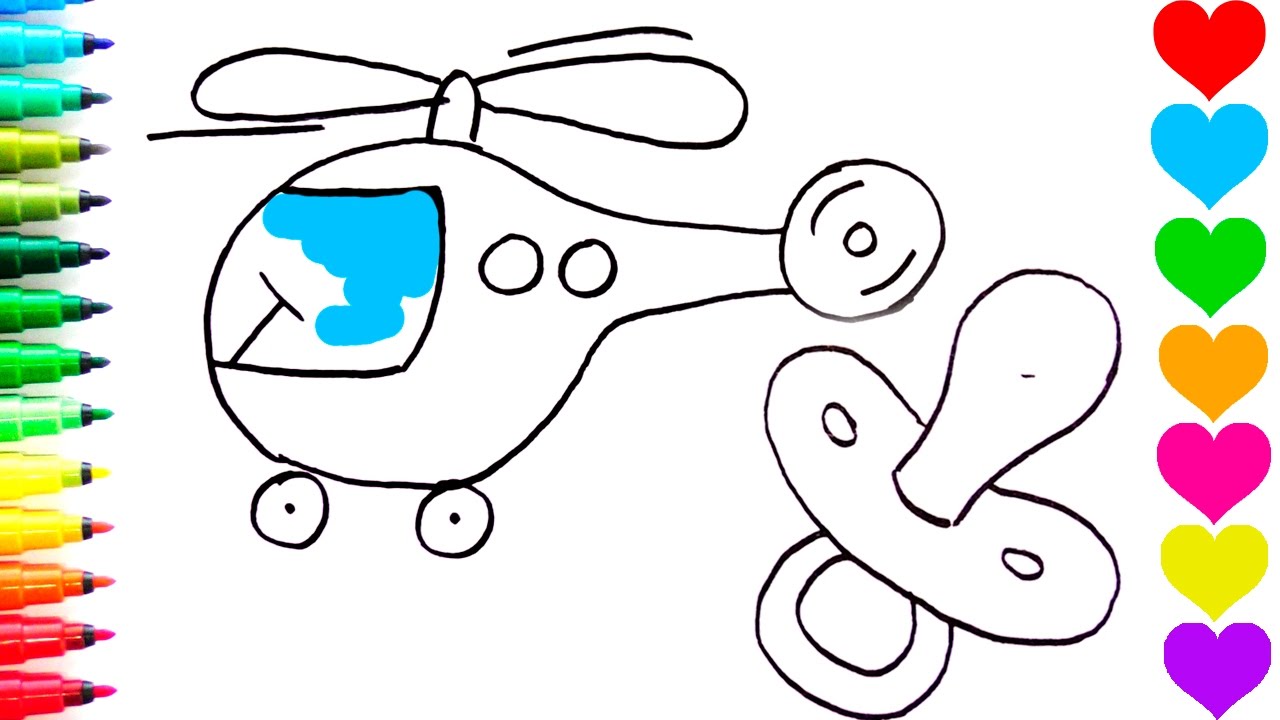 Learn Colors For Kids Coloring Book Baby Dummy - YouTube