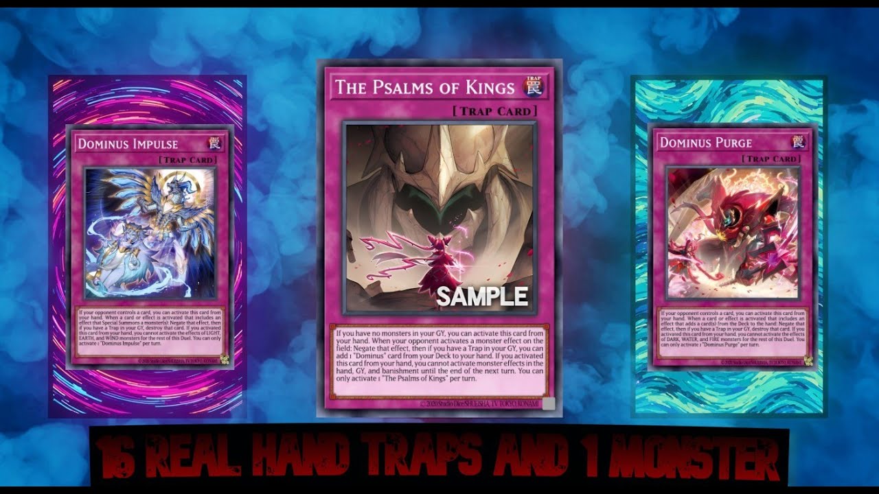 (Ygopro MDPRO3 ) Dominus 16 real hand traps and 1 monster deck,The ...