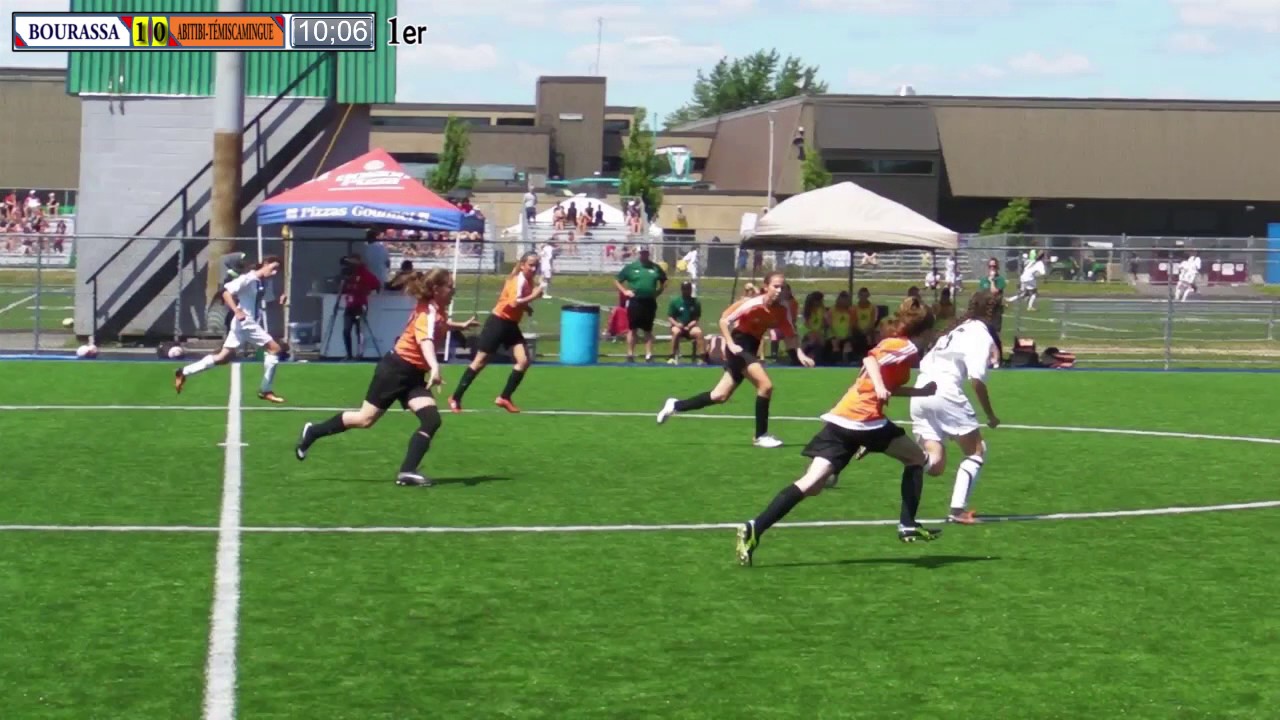 Tournois des sélections régionales Match F0025 soccer Bourassa - YouTube