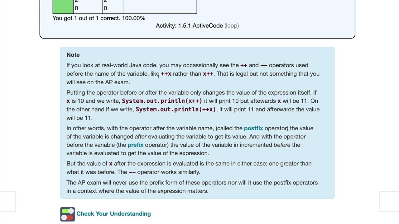 Cs Awesome 1 5 Compound Assignment Operators Youtube