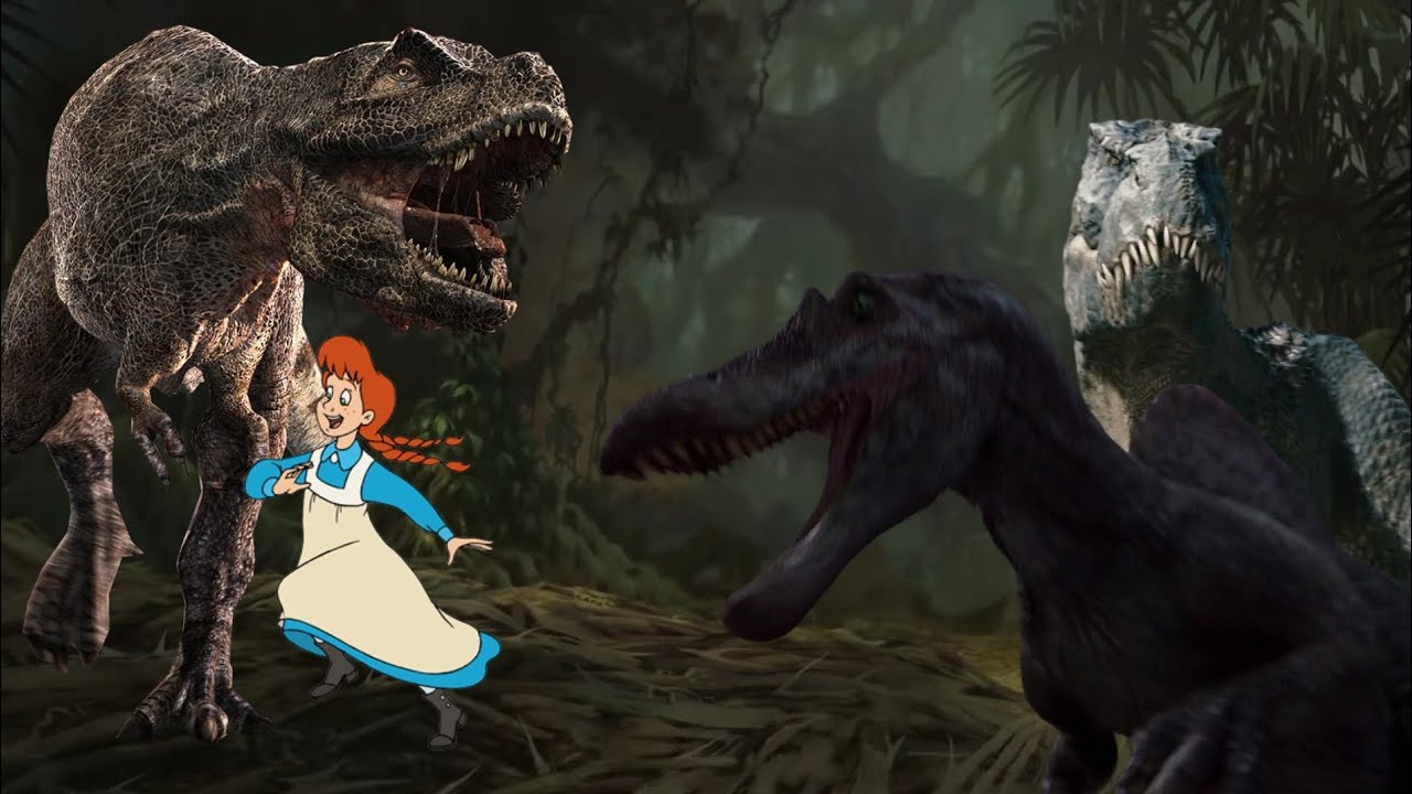Anne Shirley and Tyrannosaurus Rex Vs Vastatosaurus Rex and Spinosaurus ...