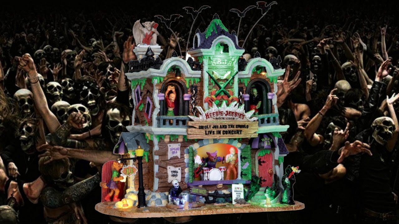 Lemax Heebie Jeebies Rock Club Review - YouTube