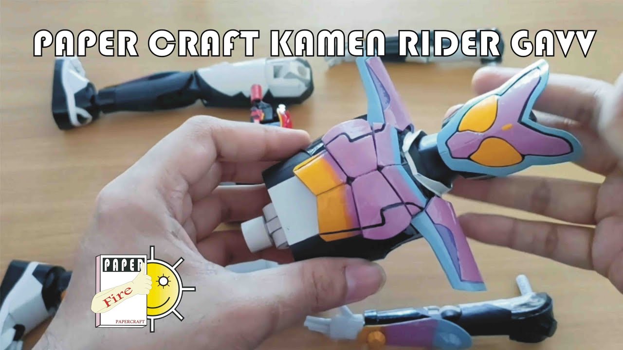 Review paper craft Kamen rider gavv - YouTube