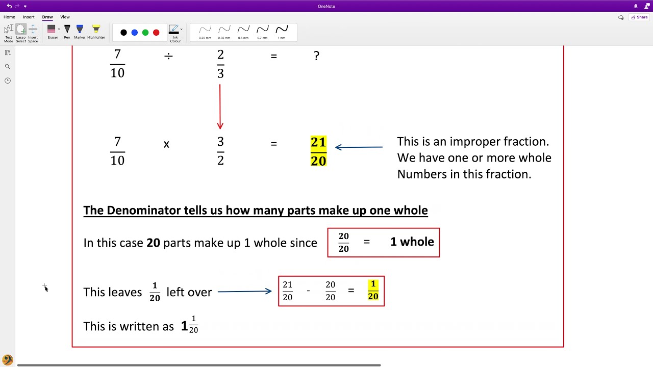 How to Divide Fractions and What are Improper Fractions? - YouTube