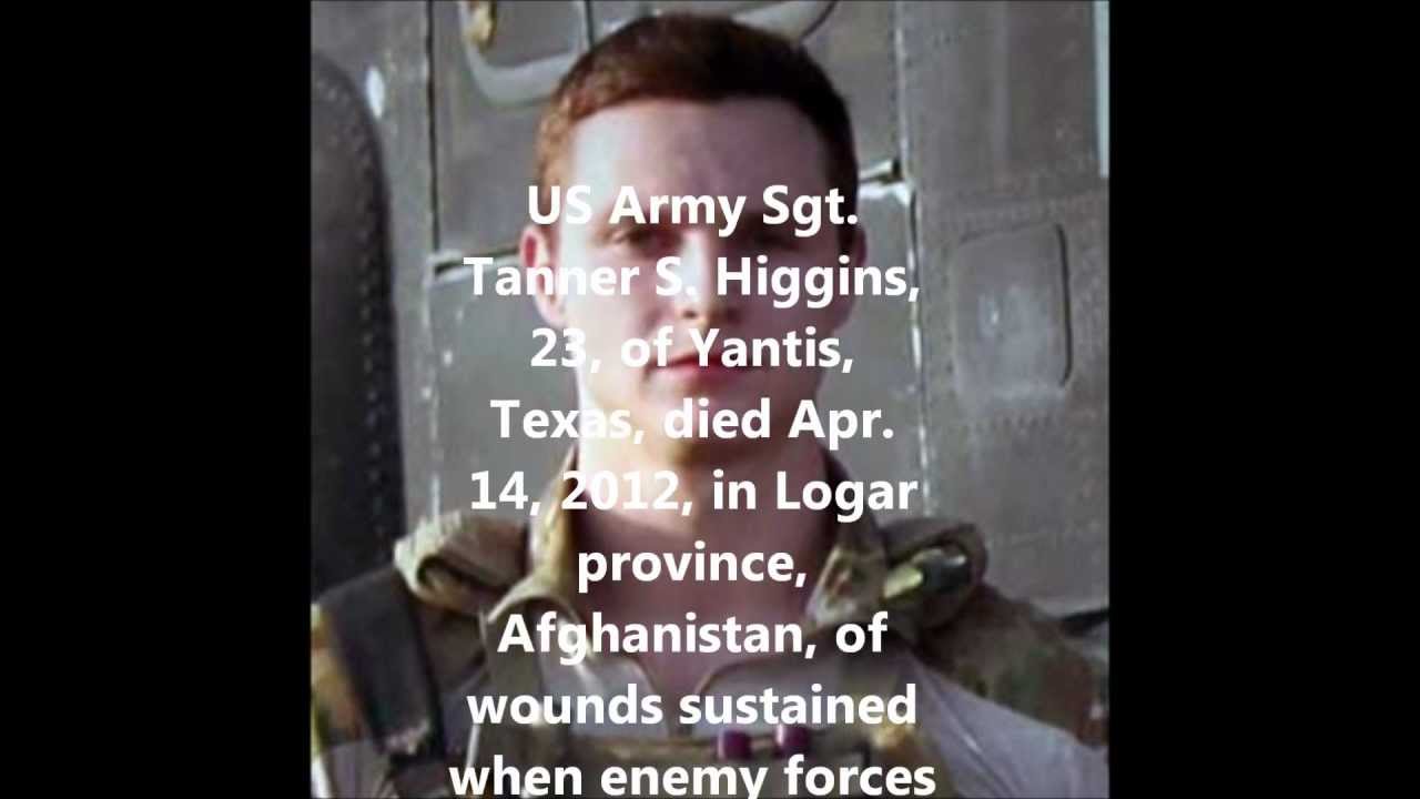 Tribute To Our Fallen Soldiers - US Army Sgt. Tanner S. Higgins, 23, of ...