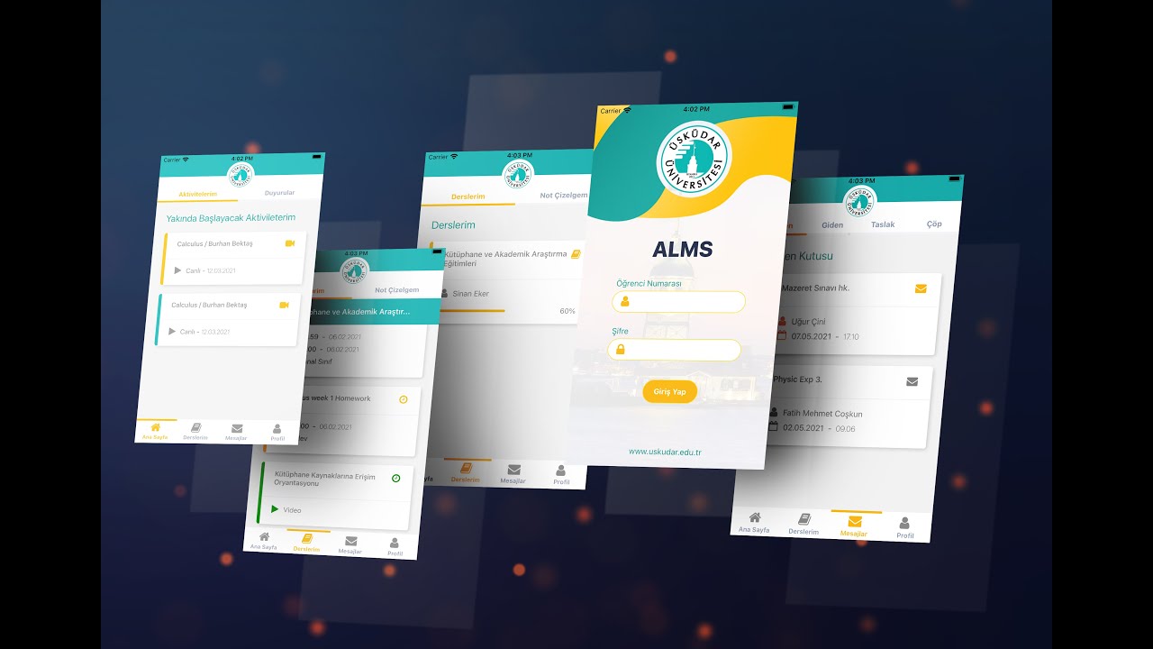Üsküdar University | ALMS Mobile App Template - YouTube