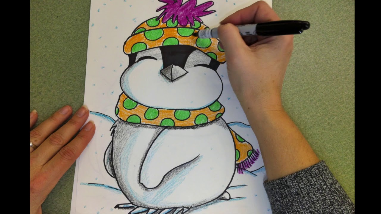 Winter Fun Drawings - YouTube