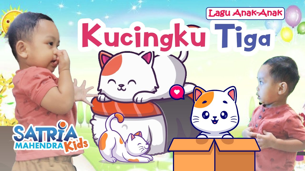 Kucingku Tiga (telu) - Animasi Kucing Lucu - YouTube