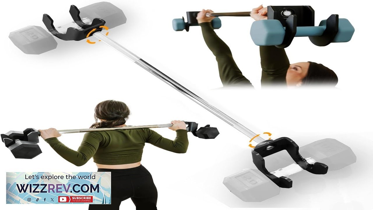 Dumbbell Barbell Converter Bar with Self Balancing Tech Home Gym ...