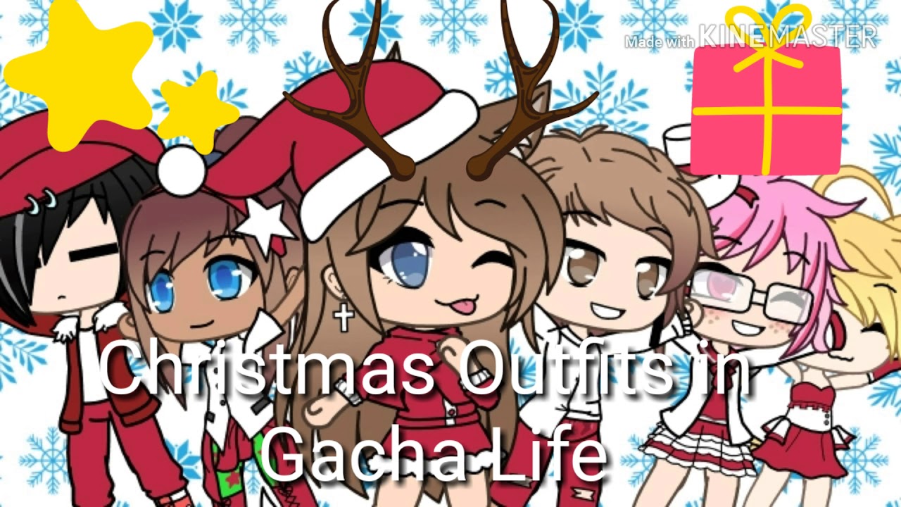 Christmas Outfits in Gacha Life [Gacha Life Skit] - YouTube