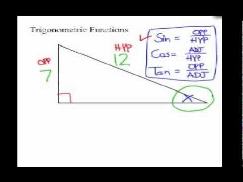 How to Solve Right Triangles with Trig Functions 5 - YouTube