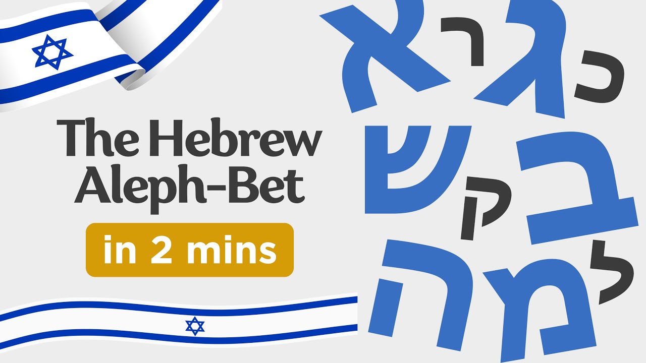 The Hebrew Aleph-Bet in 2 minutes | Hebreways - YouTube