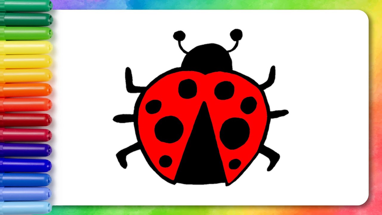 How To Draw A Ladybug 🐞| Learning Kids Drawing - Magic Easy Drawing ...