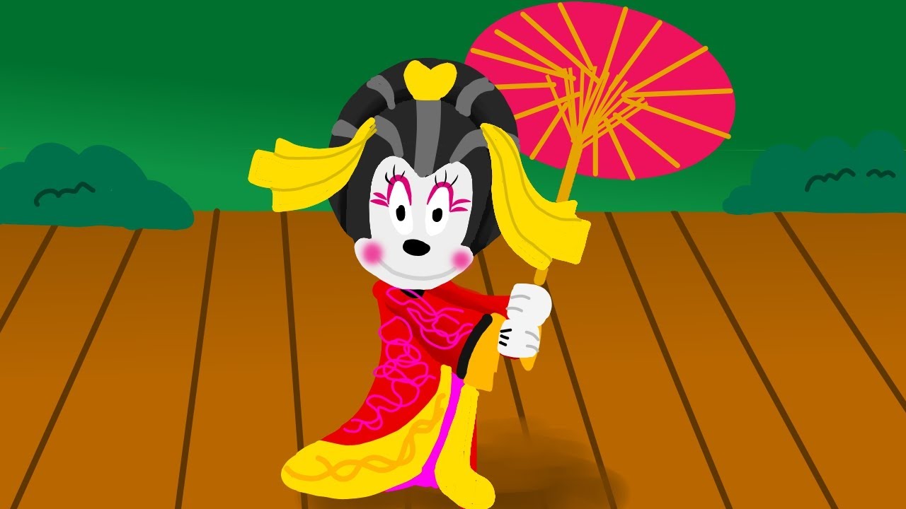 Minnie Mouse Clubhouse Show With Outfit Japanese Geisha | Mickey ...