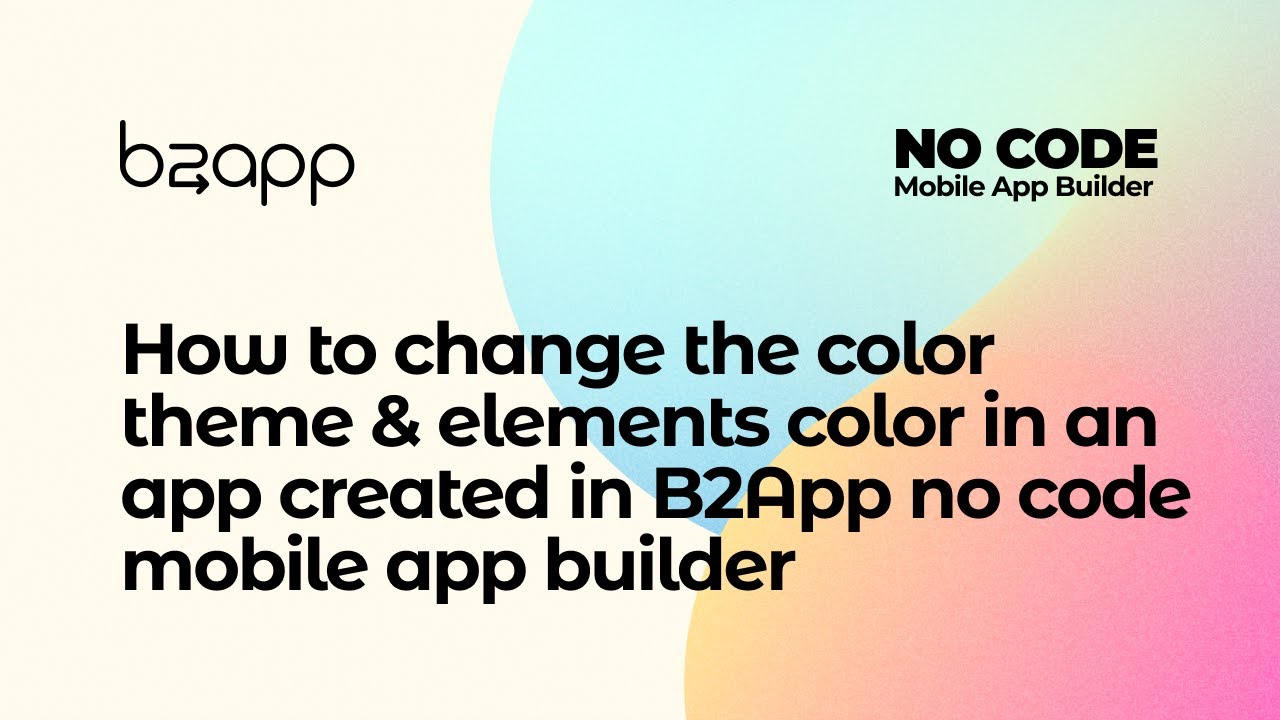 How To Change The Color Theme Elements Color In An App Created In How To Change The Color Theme Elements Color In An App Created In