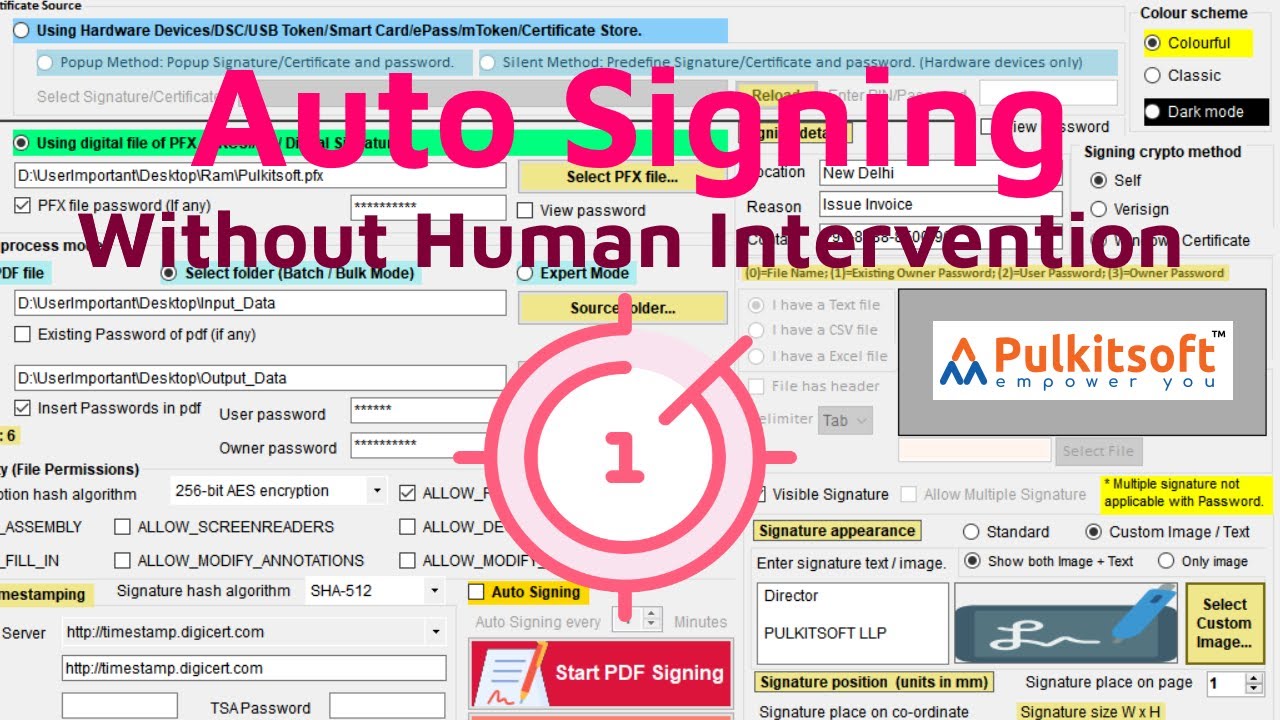 Auto Signing | PDF Signing Software | Insert Signature On Pdf | Digital ...