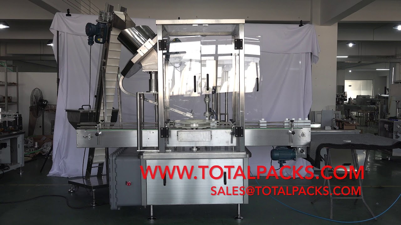 CP 100A Rotary Chuck Capper with explosion proof - YouTube