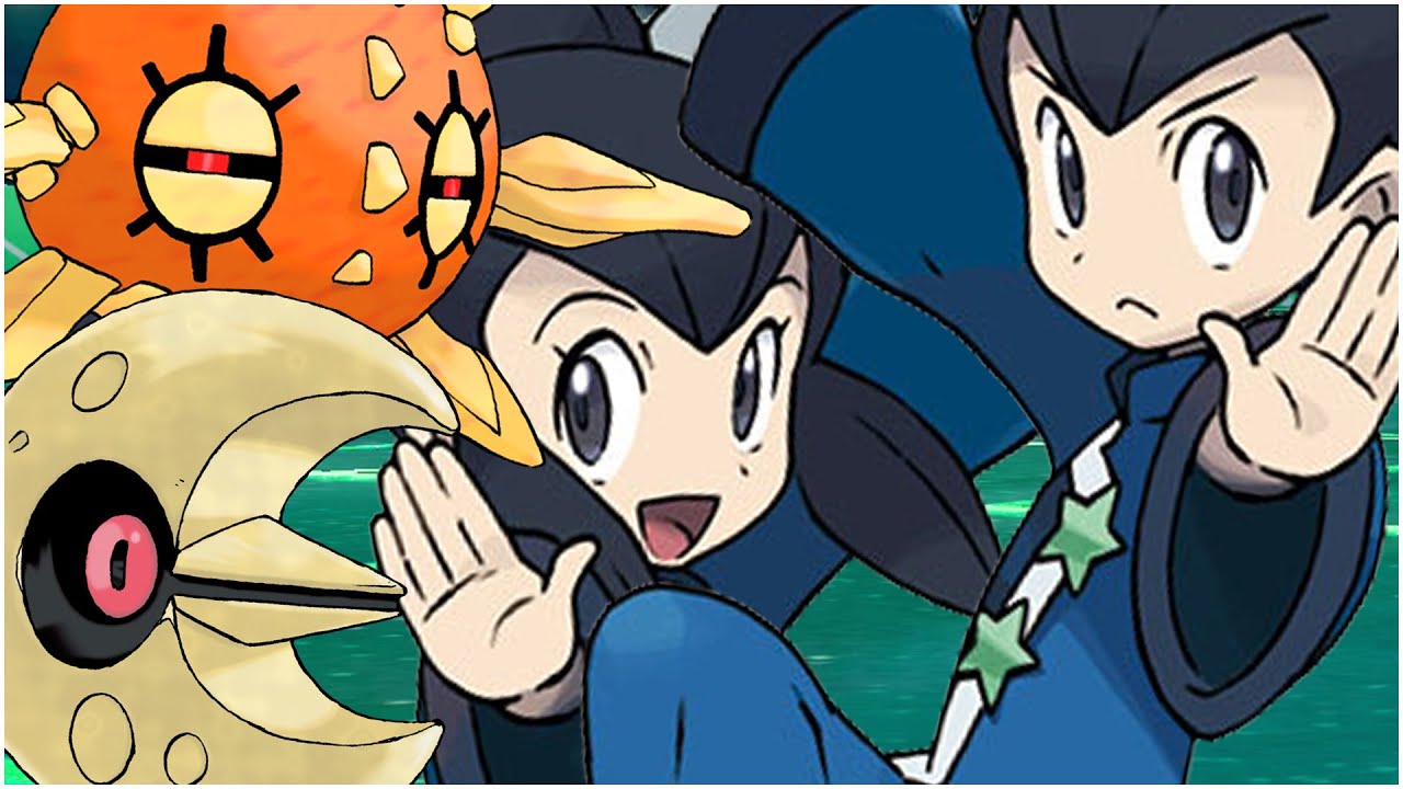 FULL TATE AND LIZA POKEMON TEAM! Solrock and Lunatone Double Battle ...