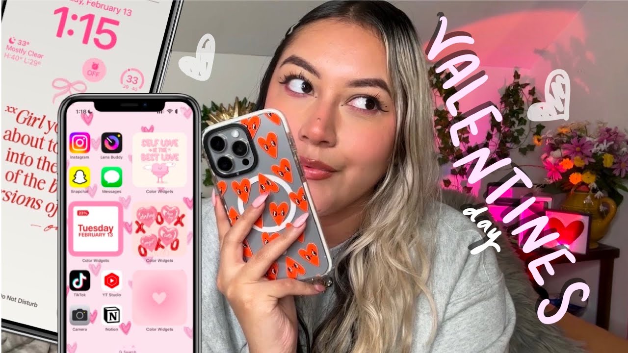 Valentine’s Day iPhone Makeover 💌💓☁️*iPhone 15 Pro Max* - YouTube