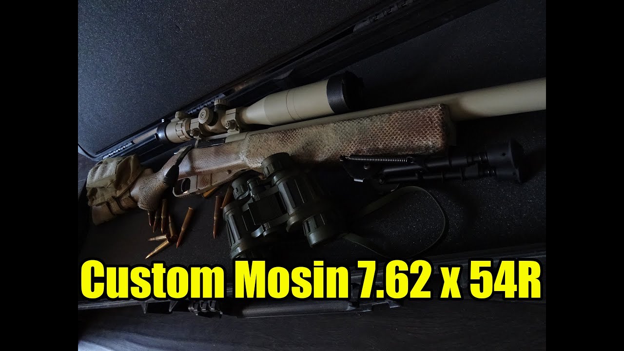 Custom mosin nagant sniper part2 shooting at 600 yards - YouTube
