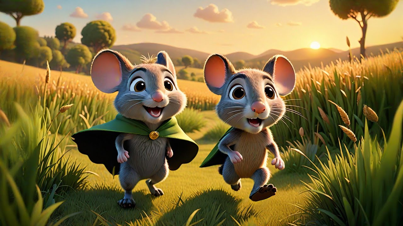 Seven Little Mice Run Through Fields | Counting Song for Kids | Fun ...