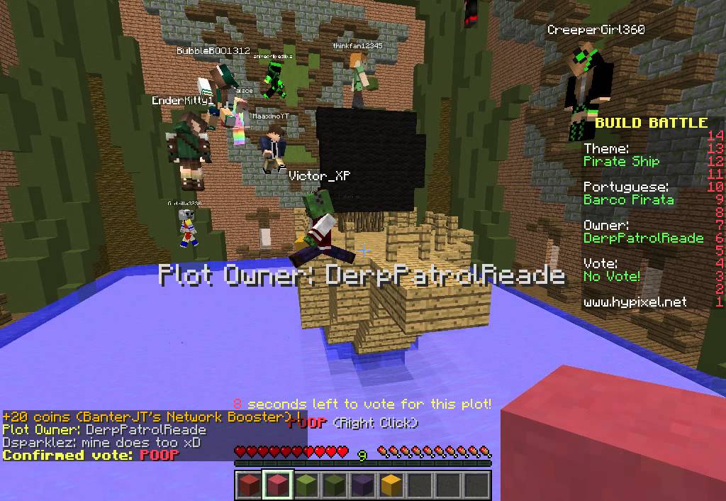 Construindo um Barco Pirate - Build battle no Minecraft - YouTube