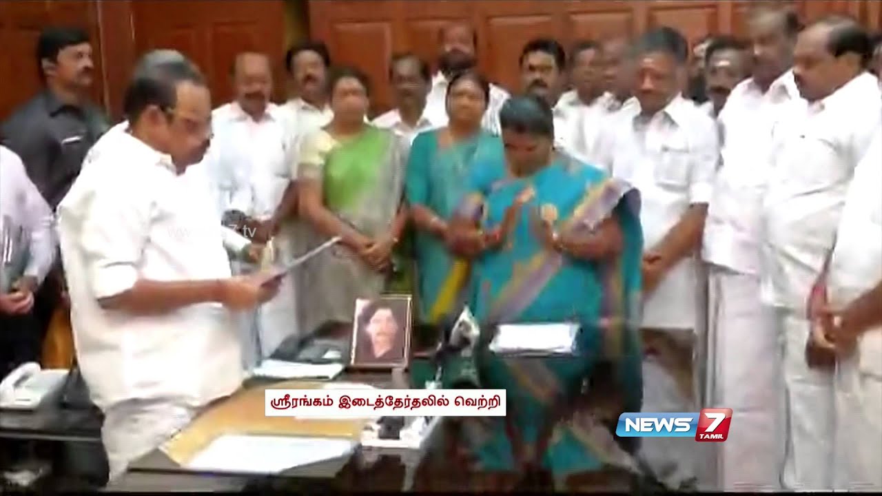AIADMK MLA S Valarmathi takes oath today - YouTube