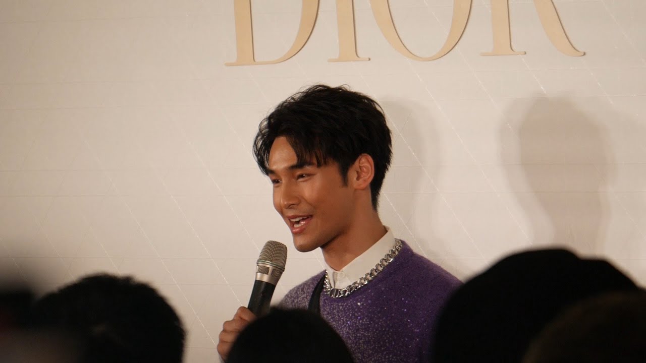 Nattawin Wattanagitiphat陳立波(Apo)訪問中(DIOR台北101旗艦店開幕酒會) - YouTube