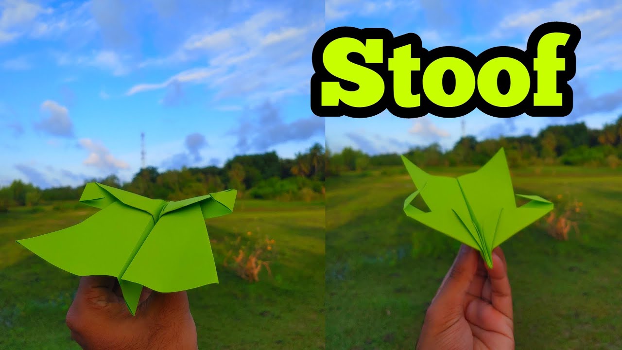 STOOF Airplane | Easy Origami Paper Plane | Marki's Origami - YouTube