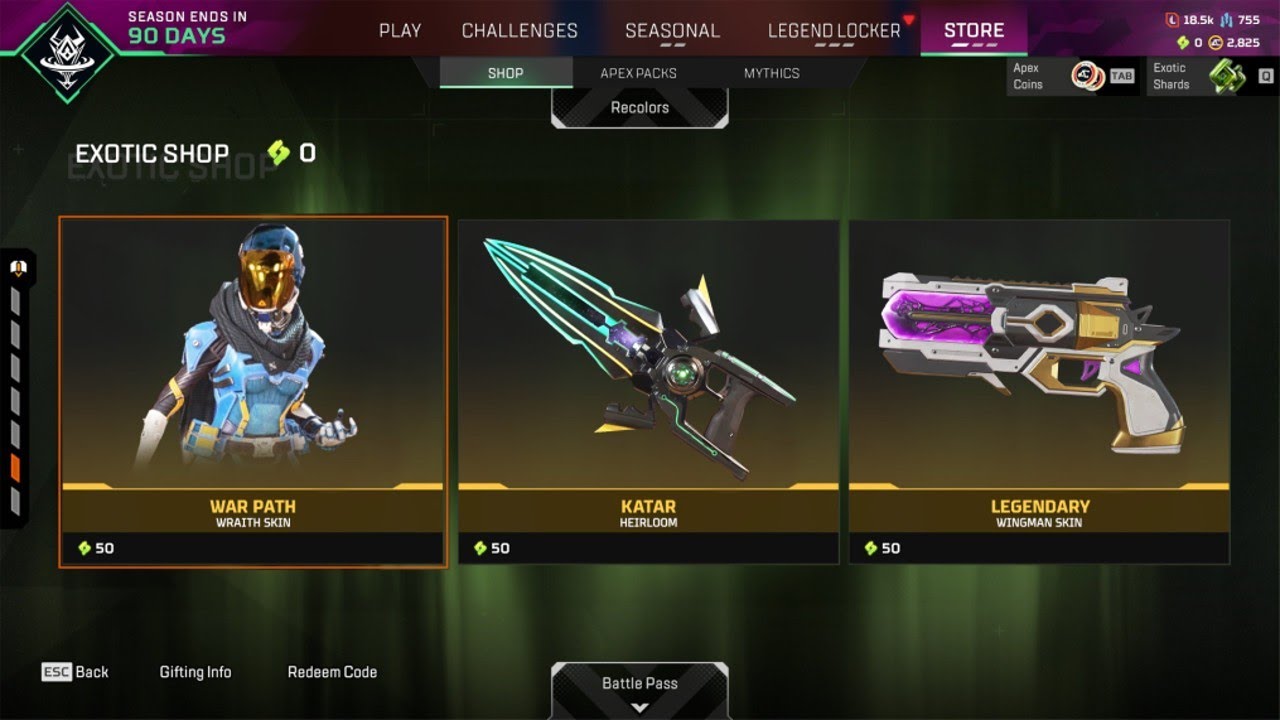 Apex Legends New Exotic Shop Changes & Heirlooms Are Here - YouTube