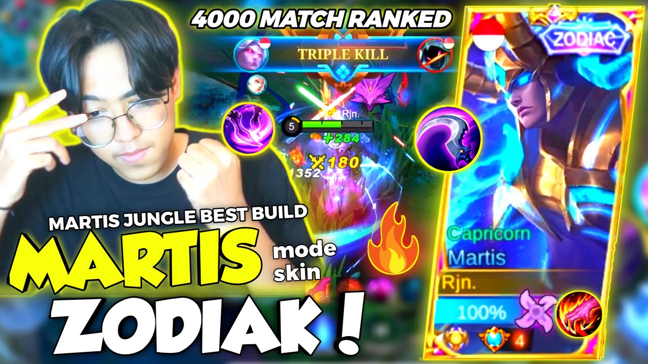 BANTAI! MARTIS JUNGLE MODE ZODIAC CAPRICORN! BEST BUILD MARTIS! | TOP ...