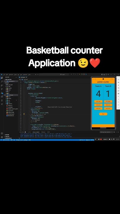 basketball counter Application - YouTube