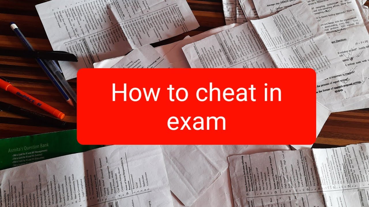How to cheat in exam - YouTube