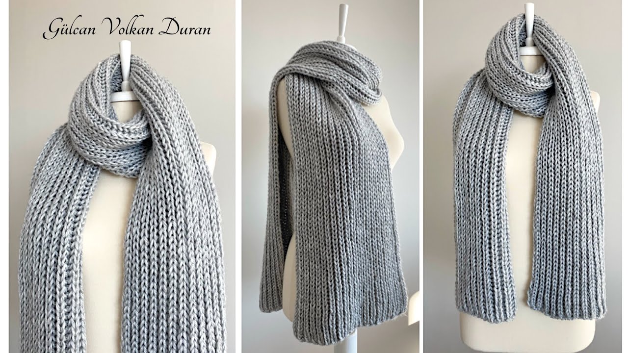 PİNTEREST ATKISI ÖRÜYORUZ 🧣ÇOK AMA ÇOK KOLAY ÖRGÜ ATKI YAPIMI 💯 - YouTube