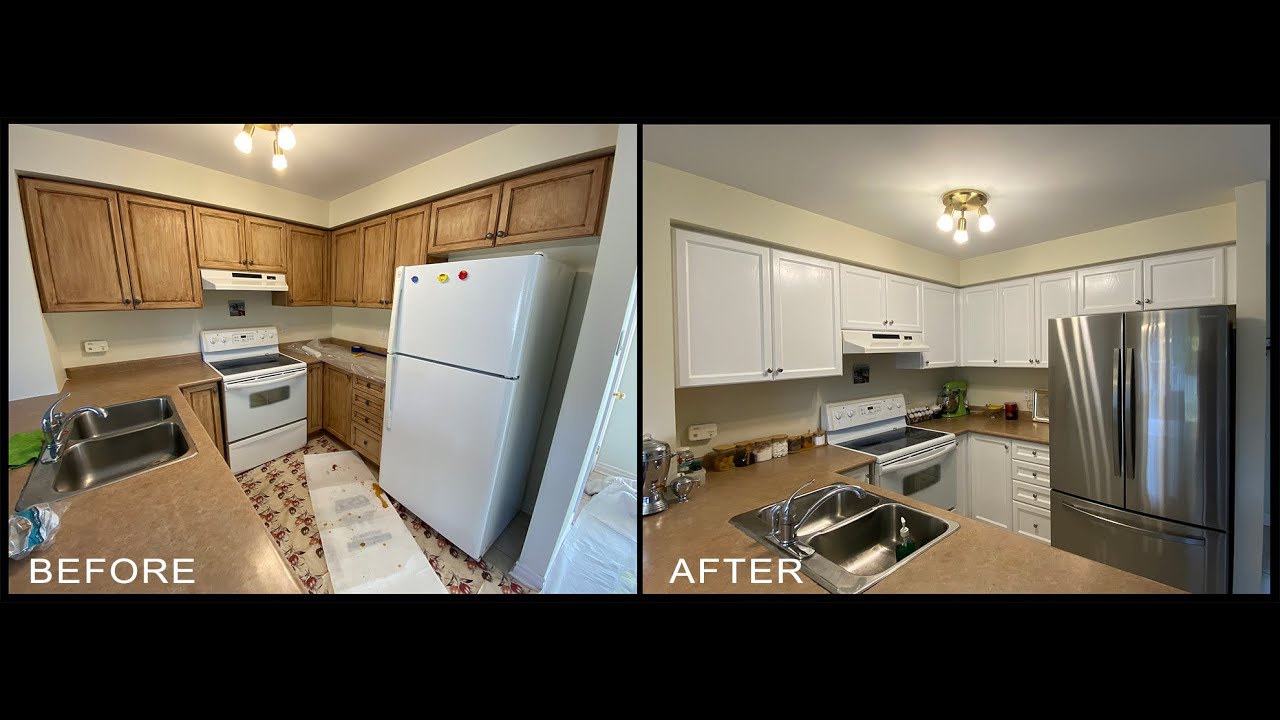 How to Paint Cabinets easy steps, Professional finish - YouTube