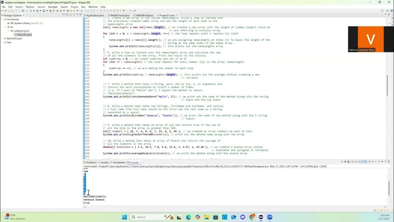 week 4 coding project - YouTube