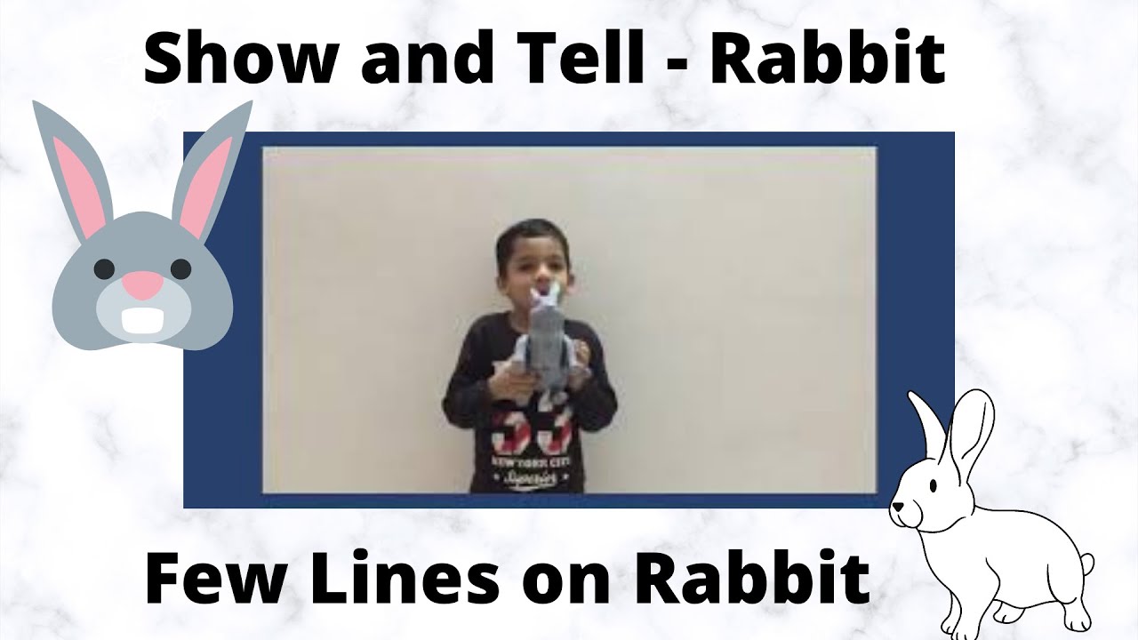 Few Lines on Rabbit | Show and Tell on Rabbit for KG & 1st Class Kids ...