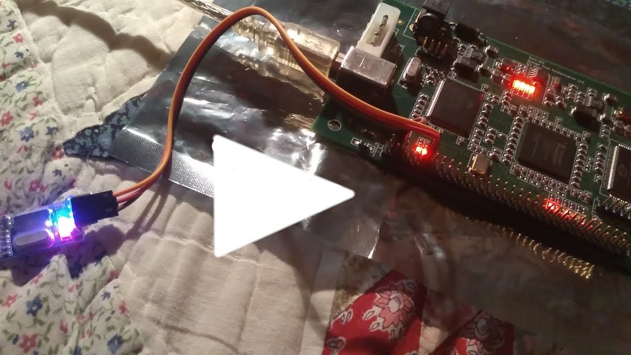 Implemented a Leon3 CPU inside my Spartan3 FPGA board - YouTube