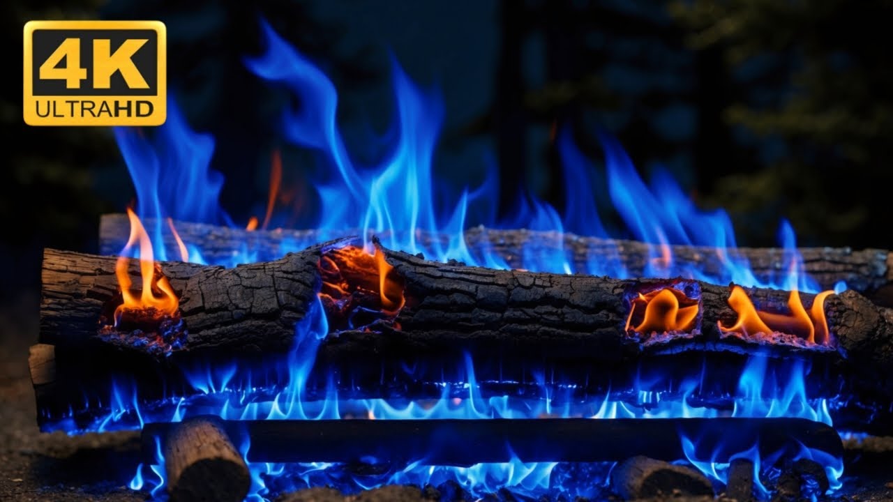 🔥 Healing Fire Sounds for Anxiety: Burning Logs and Gentle Flames ASMR ...