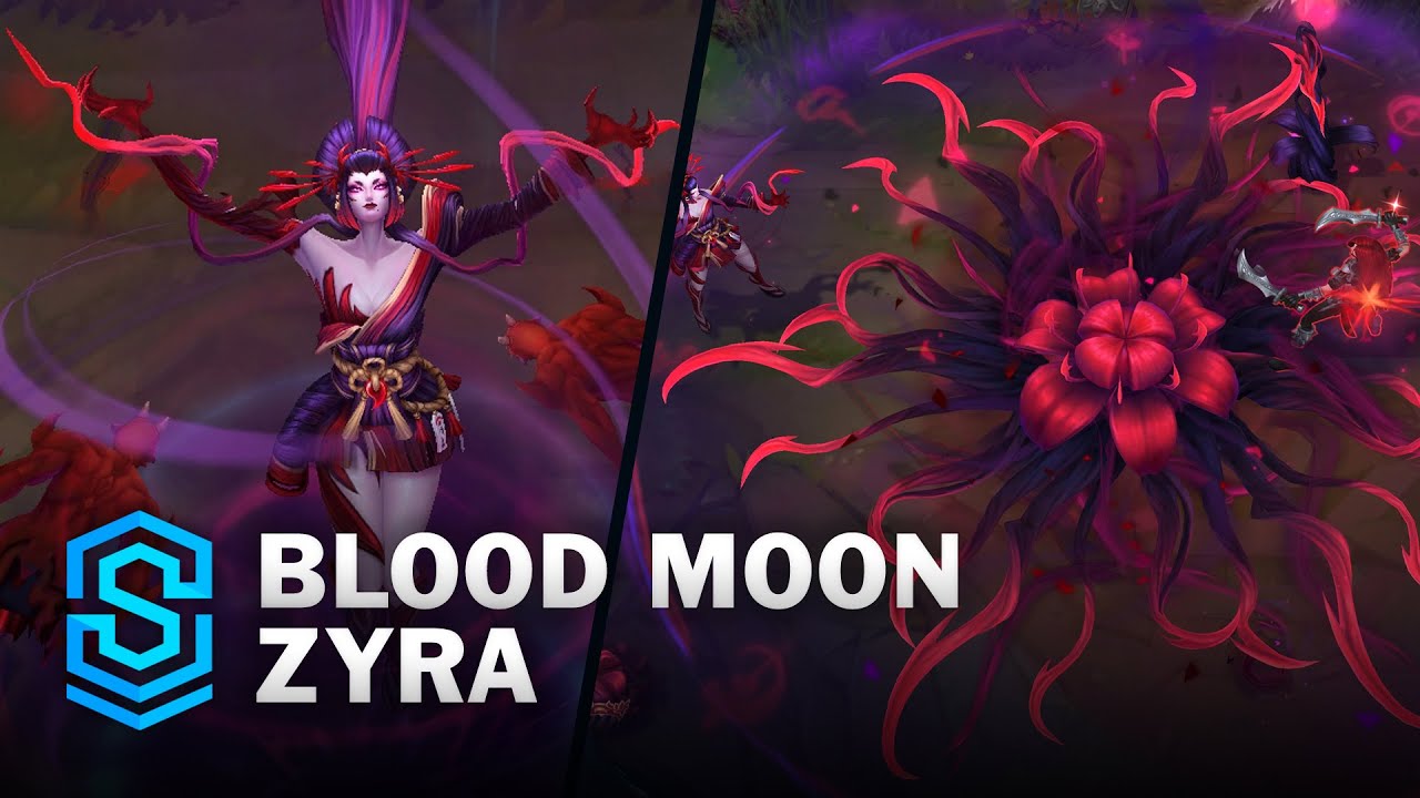 Blood Moon Zyra Skin Spotlight - Pre-Release - PBE Preview - League of ...