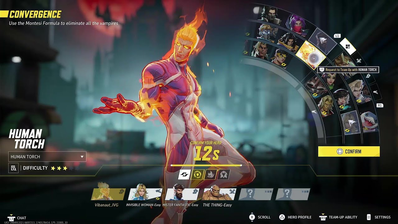 *New Character* Human Torch Gameplay with Full Fantastic Four Team ...
