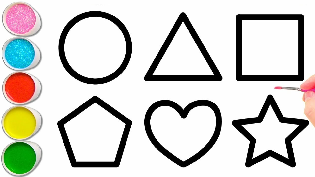 Learn SHAPES Drawing And Coloring For Kids And Toddlers How To Draw Learn SHAPES Drawing And Coloring For Kids And Toddlers How To Draw