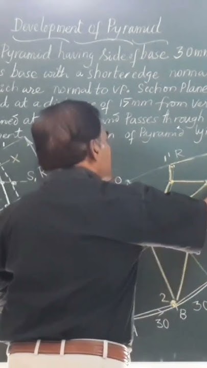 Development of Hexagonal Pyramid cut by 2 section planes /Engineering ...