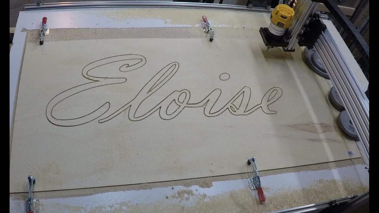 DIY Nursery Name Sign With CNC - YouTube