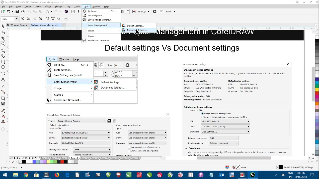 Color Management in CorelDRAW made easy - YouTube