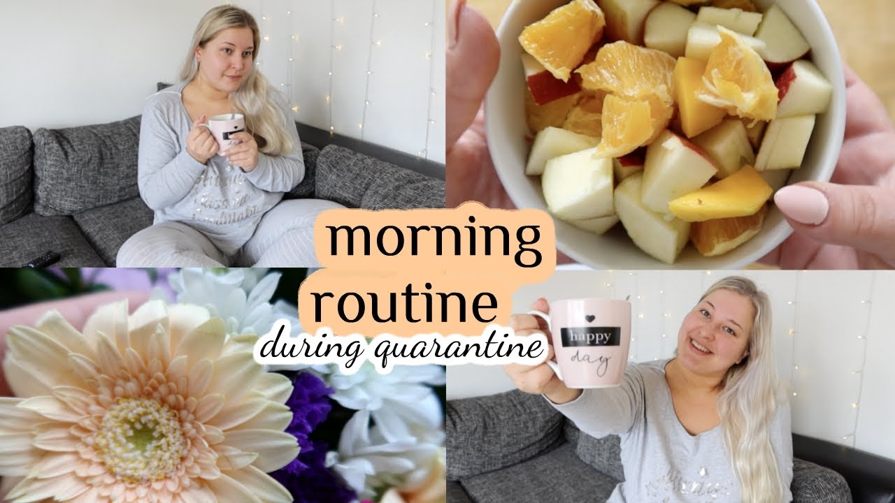 PRODUCTIVE MORNING ROUTINE AT HOME // during quarantine - YouTube