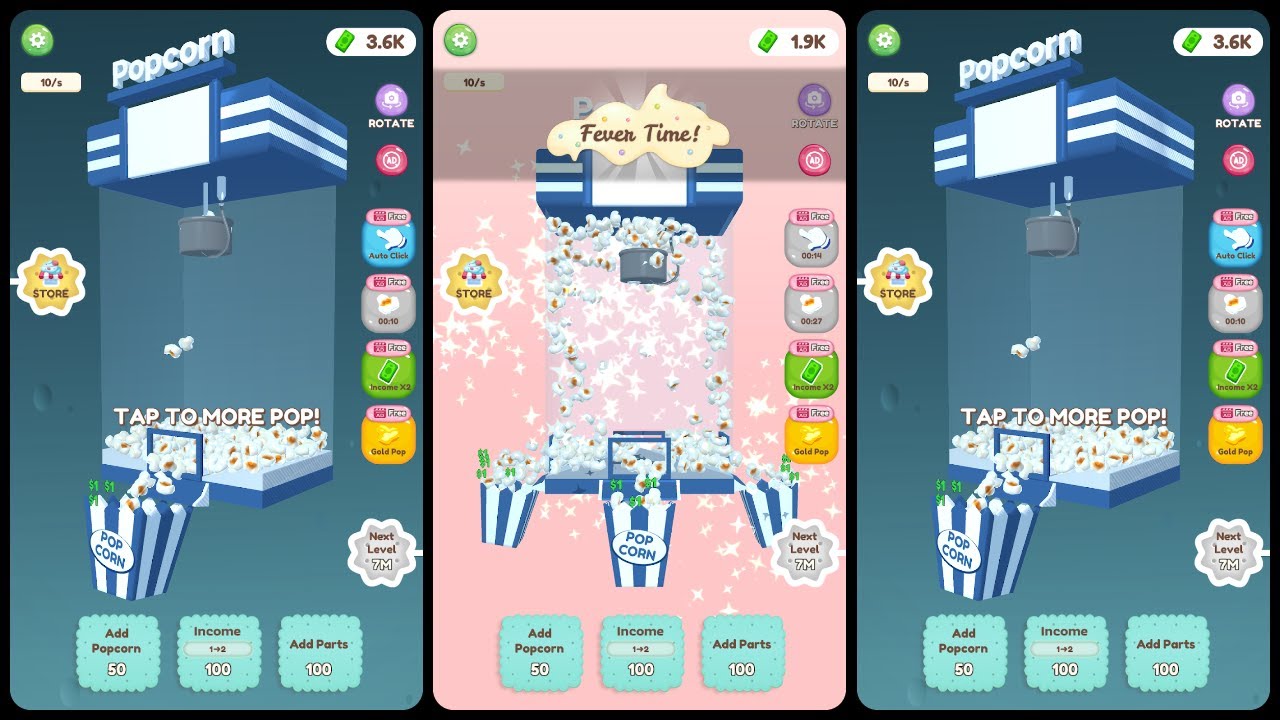 My Popcorn Store: Idle Clicker Game Android Gameplay - YouTube