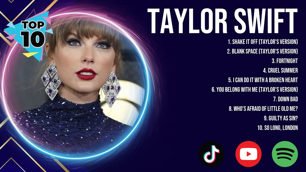 Taylor Swift - English Songs Playlist - Best Songs Collecttion 2024 ...