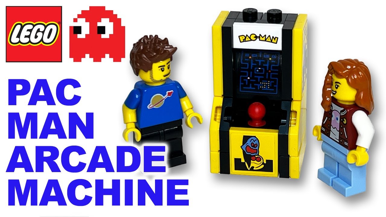 Lego PAC-MAN Arcade machine and PAC-MAN gamer minifig from set 10323 ...