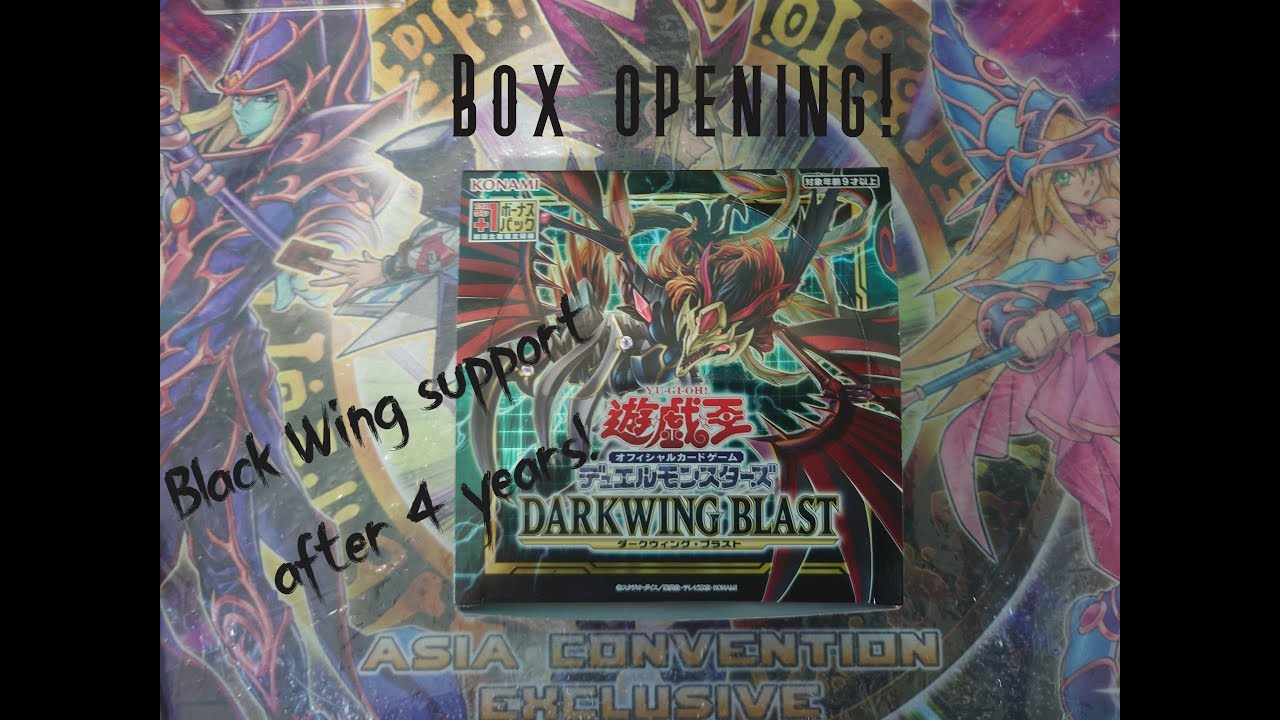 Yugioh! Darkwing Blast box opening! Black Wings are back! - YouTube